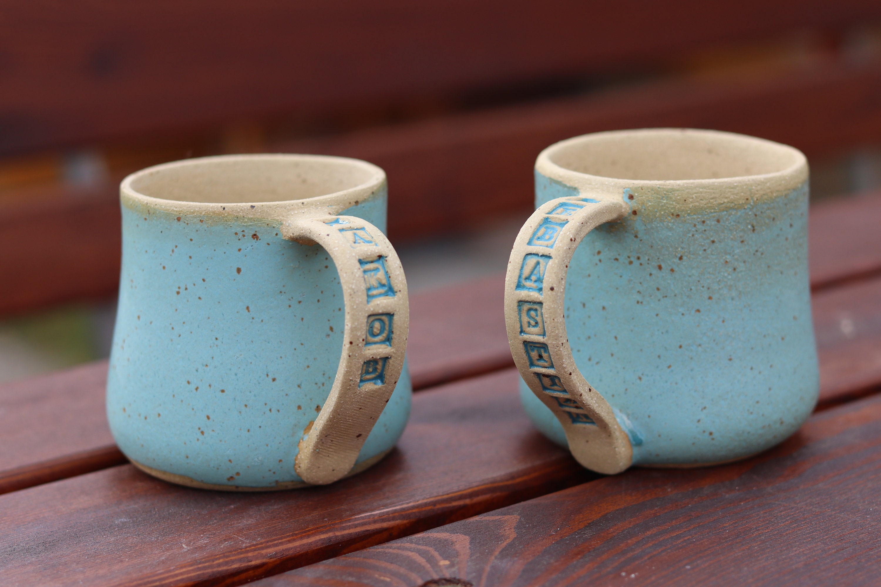 Personalized Pottery Mug Large Coffee Mug Stoneware Coffee - Etsy