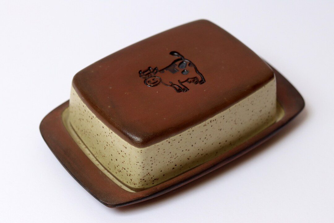 Cow Butter Dish, Kitchen Gift, Rustic Ceramic - Etsy