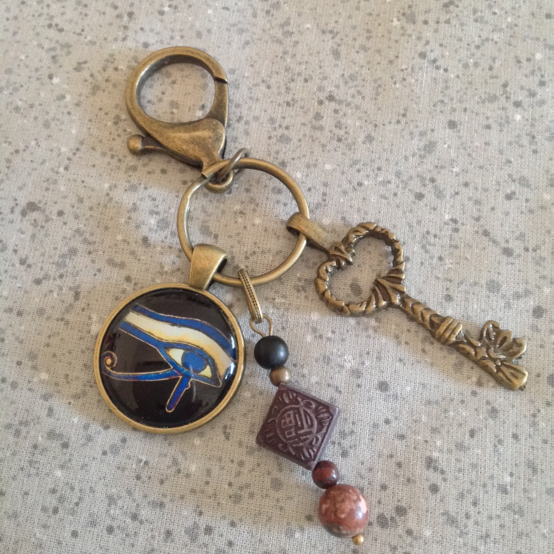 Free Ship Eye of Horus Keychain Eye of Ra Key Chain - Etsy