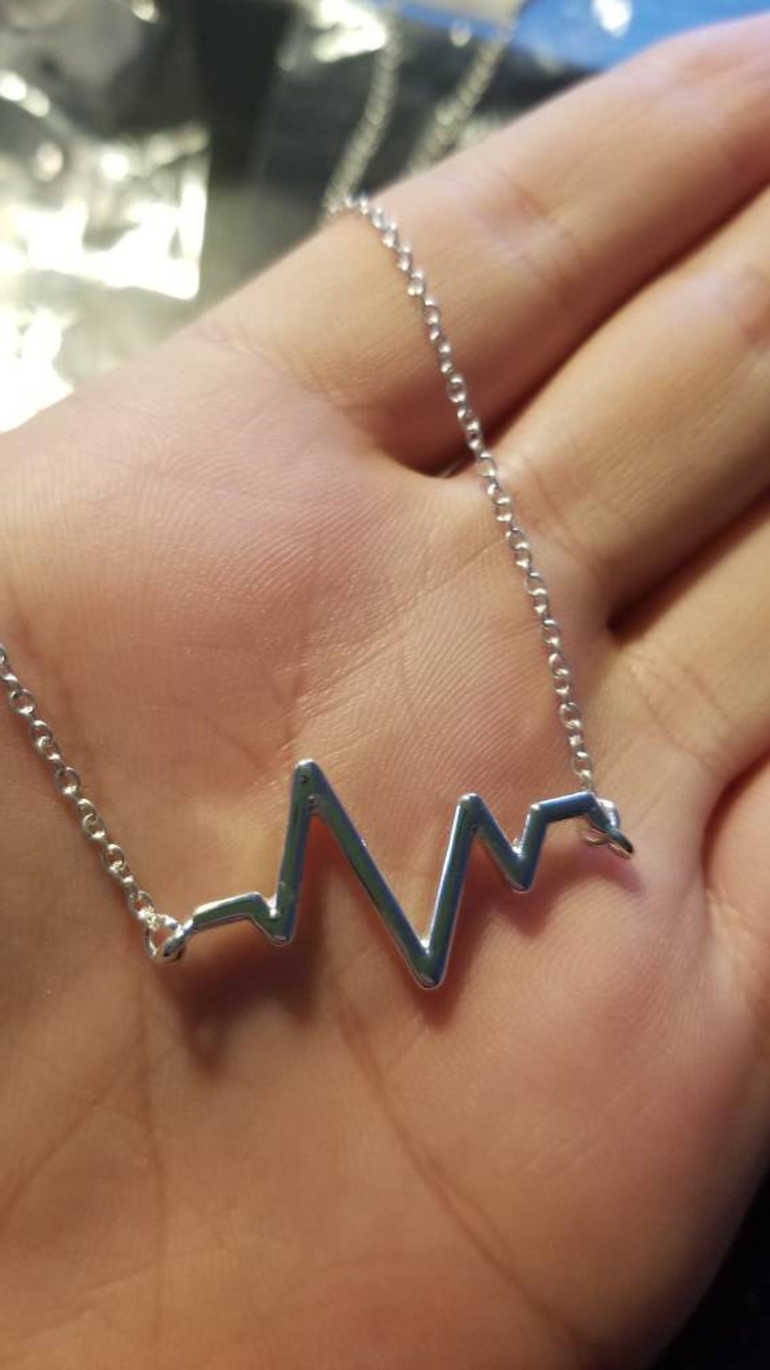 Ecg Electrocardiogram Necklace - Etsy