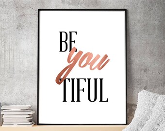 Beyoutiful Wall Art | Etsy