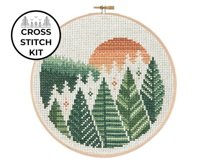 Cross Stitch Kit enchanted Forest Owlforest - Etsy
