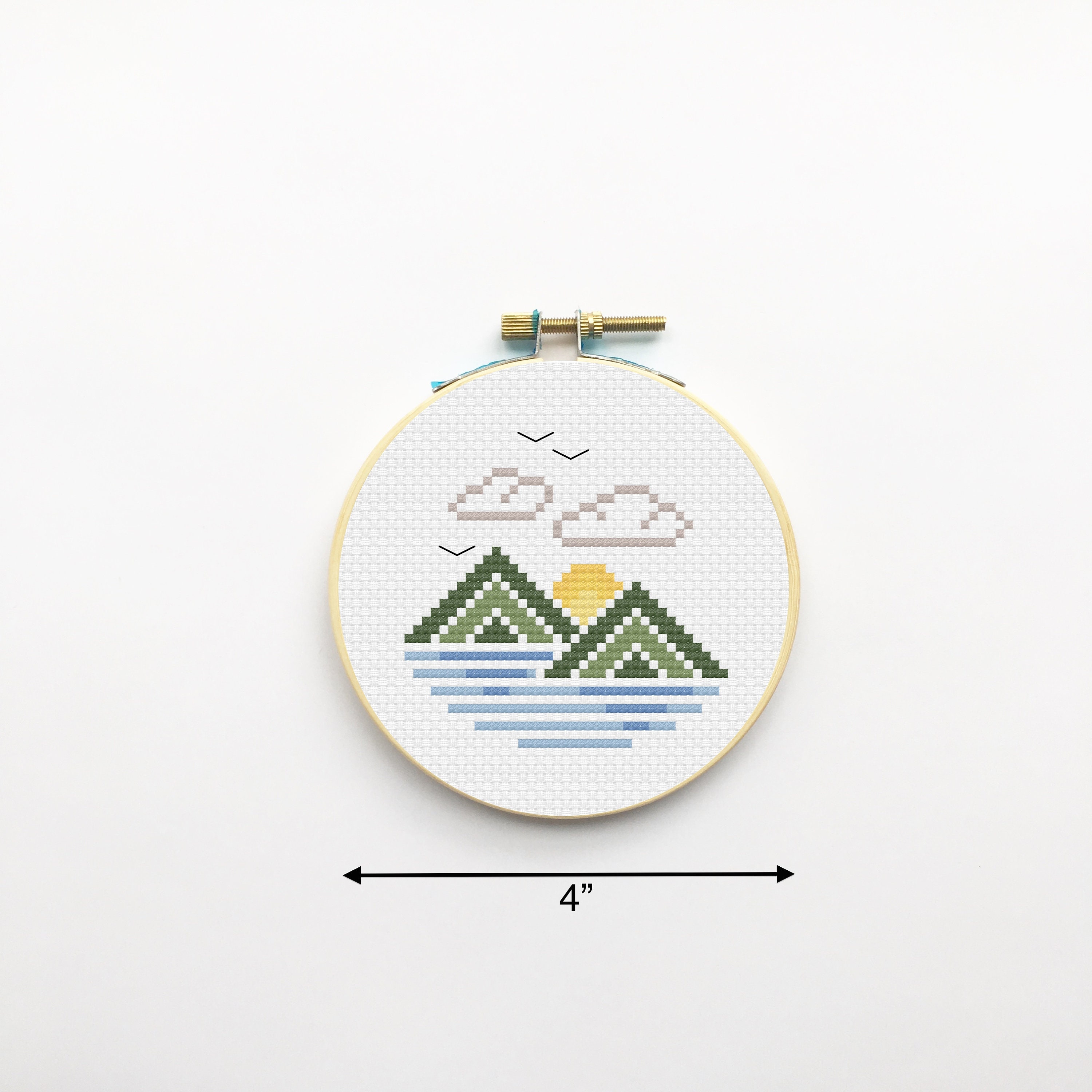 Easy Landscape Cross Stitch PDF Pattern - Etsy