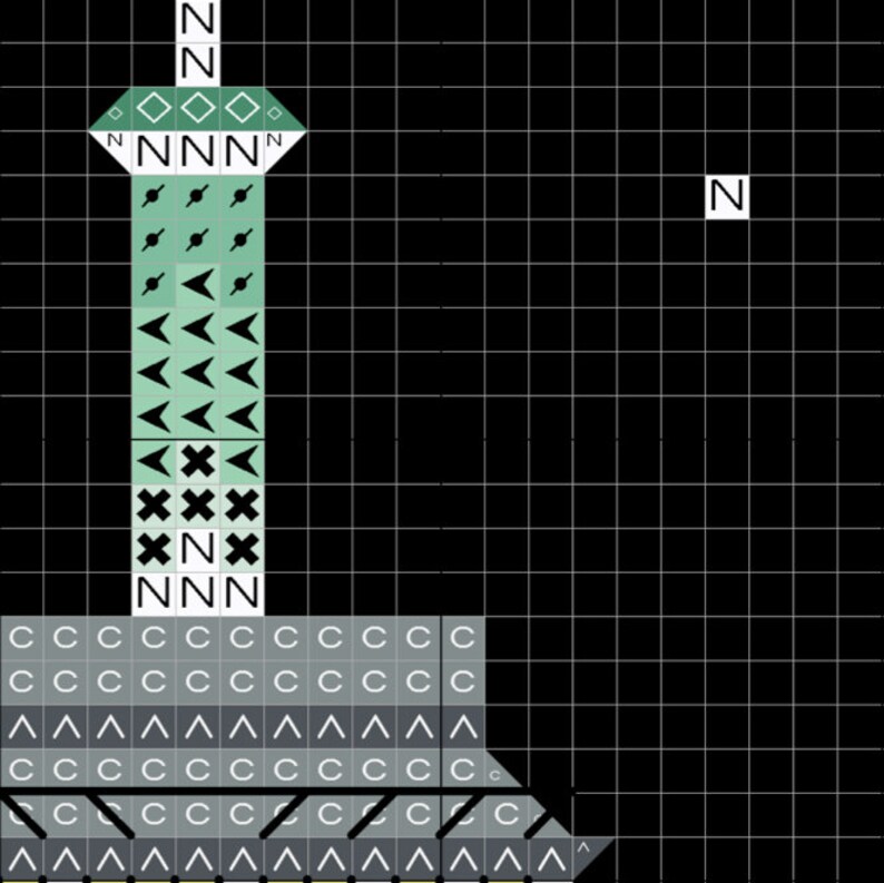 Nighttime CN Tower Cross Stitch Pattern - Etsy Canada