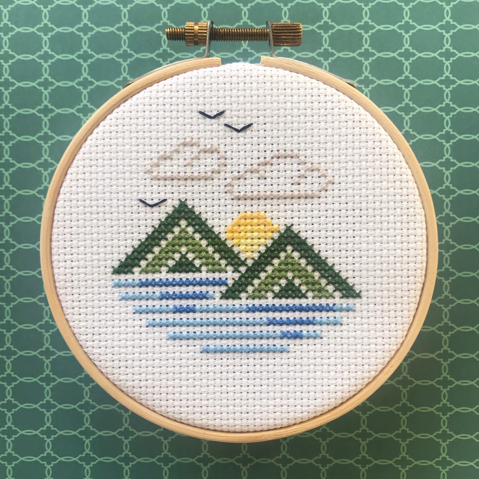 Easy Landscape Cross Stitch PDF Pattern - Etsy