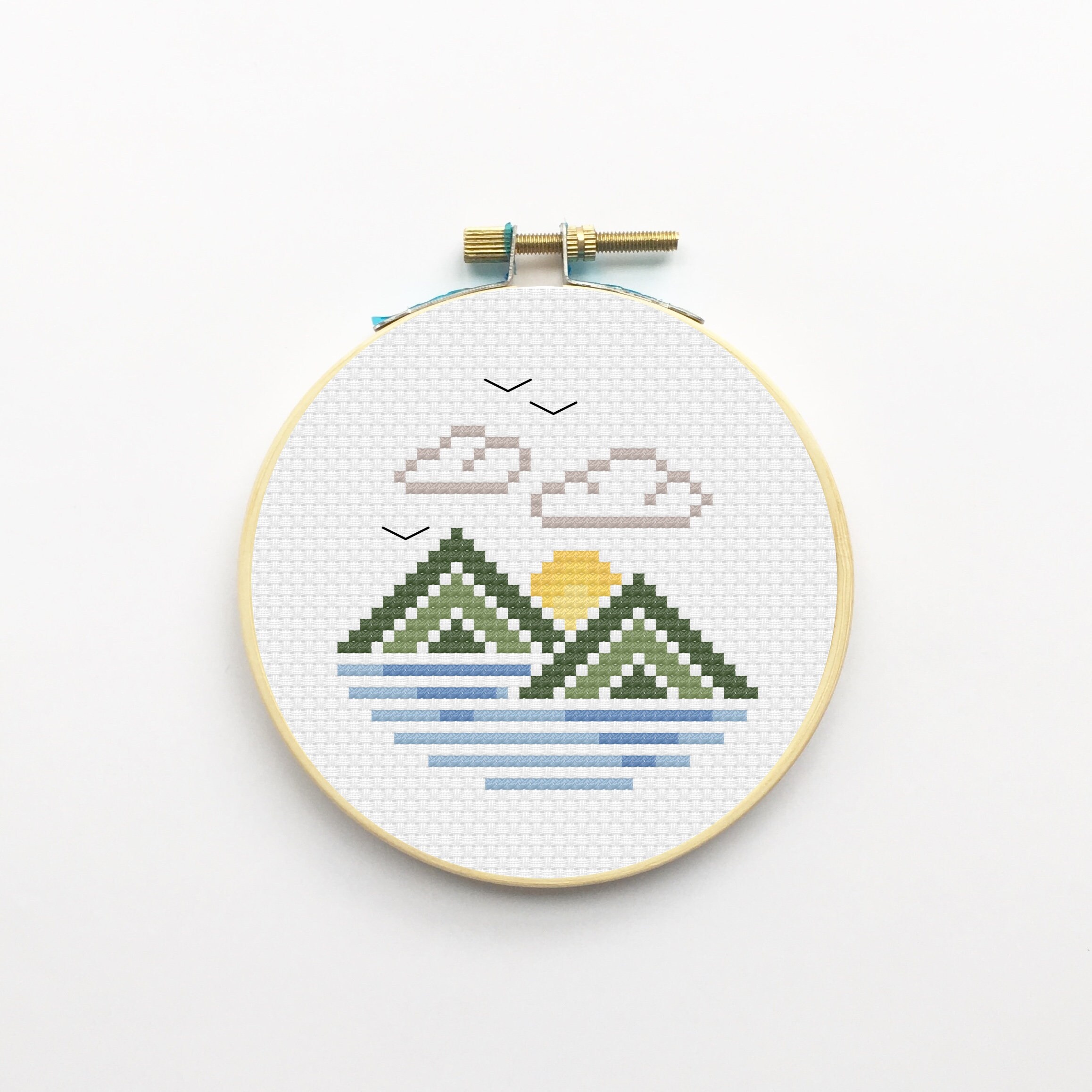 Easy Landscape Cross Stitch PDF Pattern | Etsy