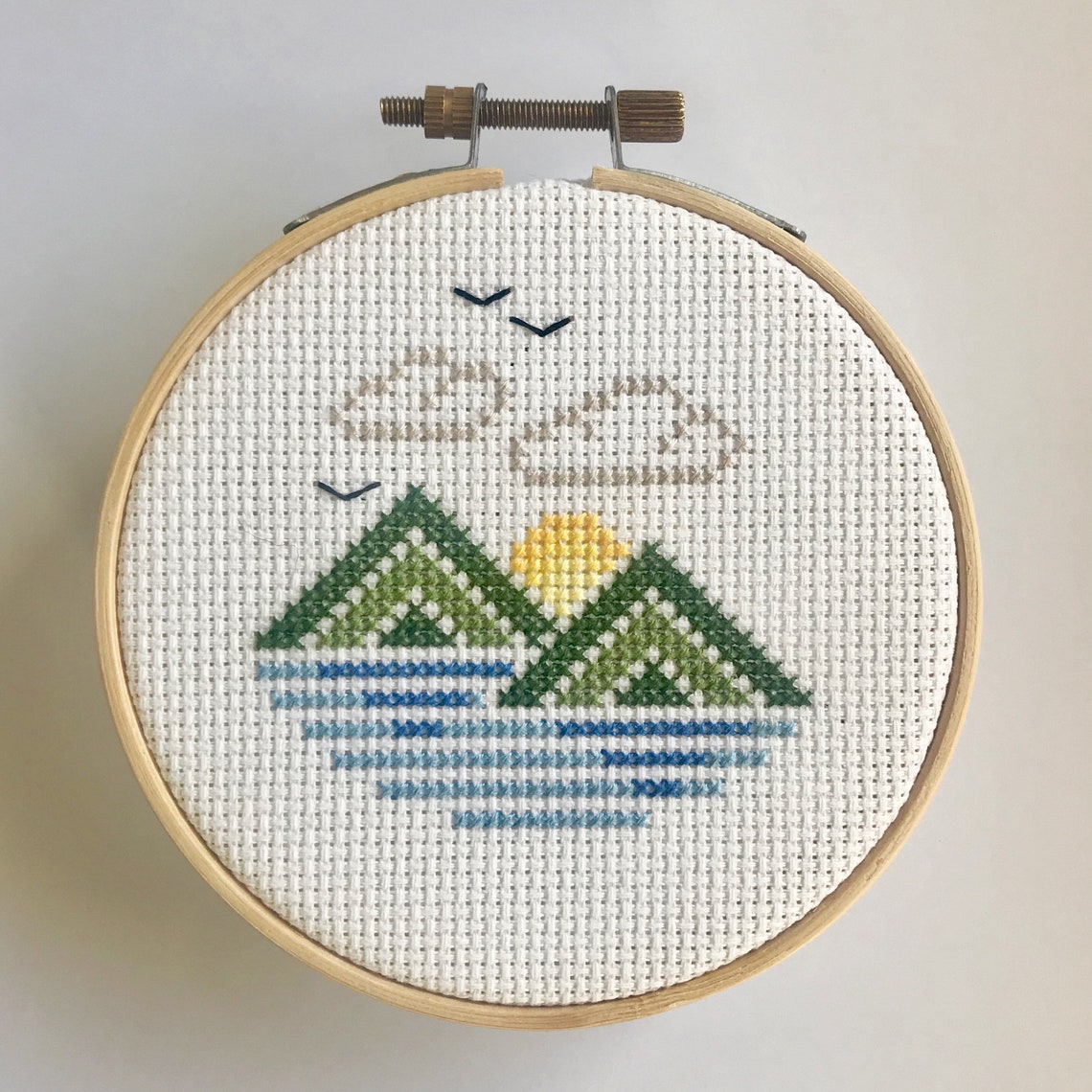 Easy Landscape Cross Stitch PDF Pattern - Etsy