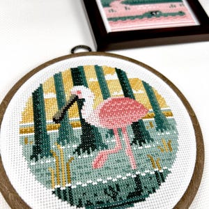 Roseate Spoonbill Cross Stitch Pattern - Etsy