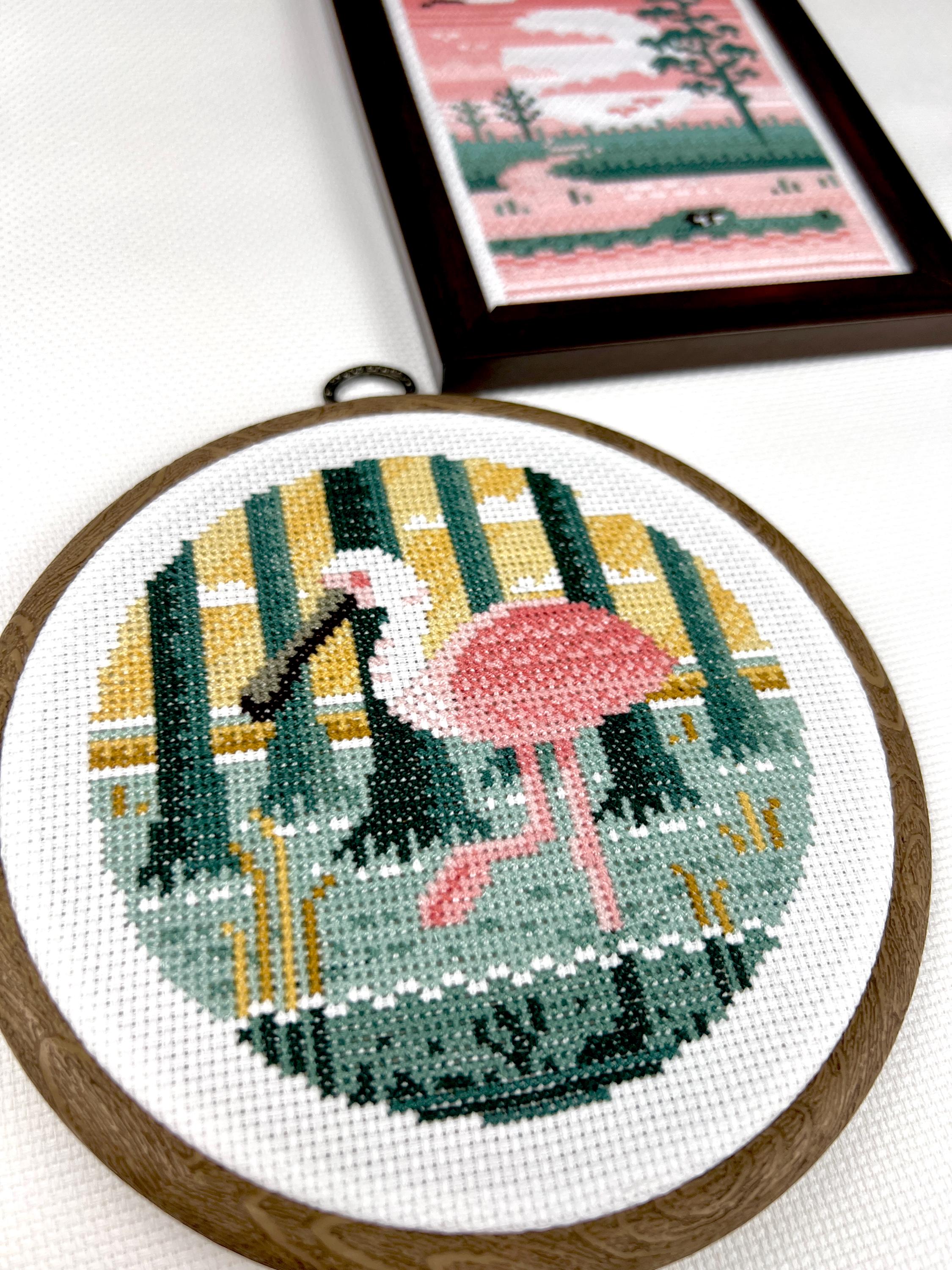 Roseate Spoonbill Cross Stitch Pattern - Etsy