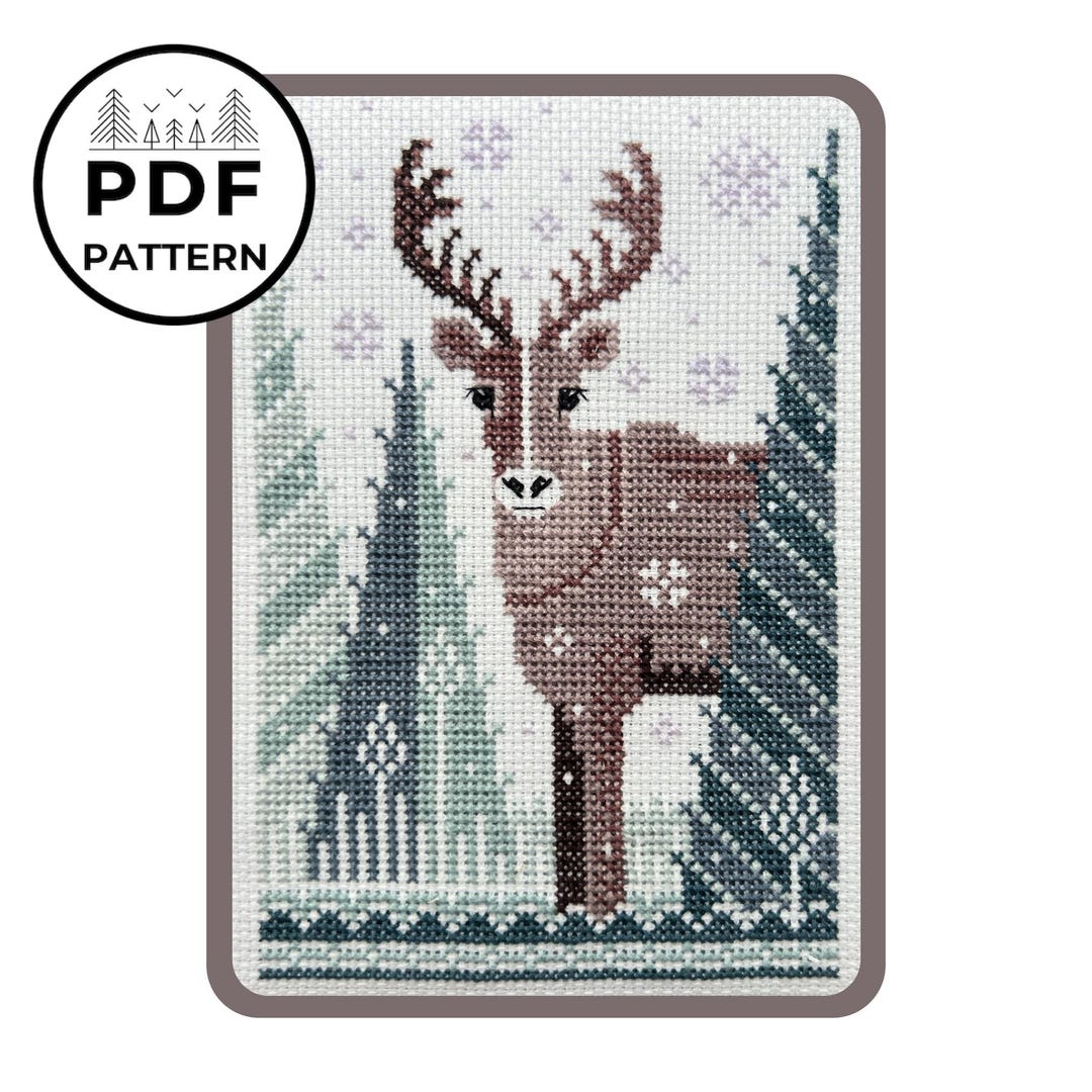 Arctic Caribou Cross Stitch Pattern - Etsy