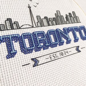 Toronto Skyline Cross Stitch Digital Pattern - Etsy Canada