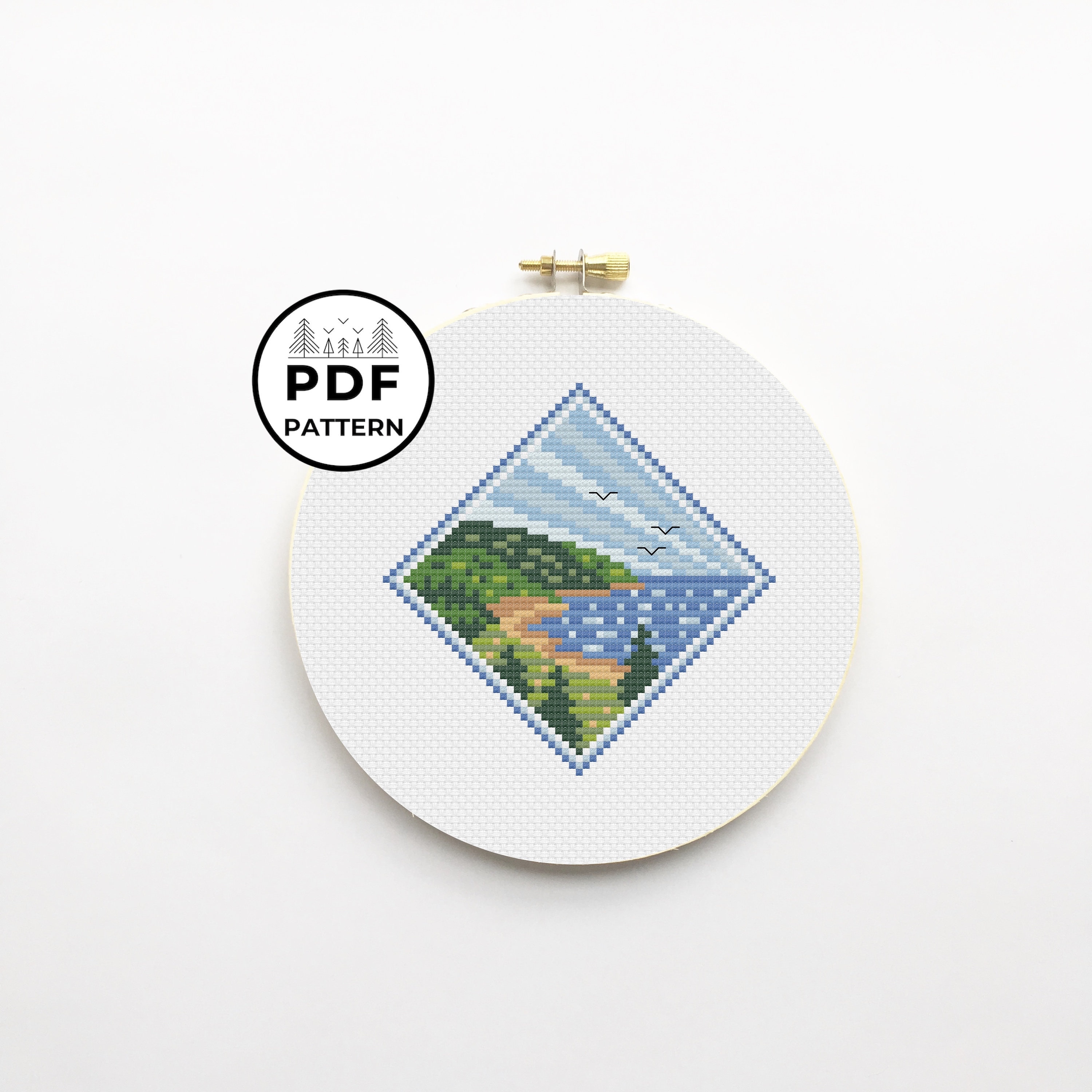 Nova Scotia Coast PDF Cross Stitch Pattern - Etsy