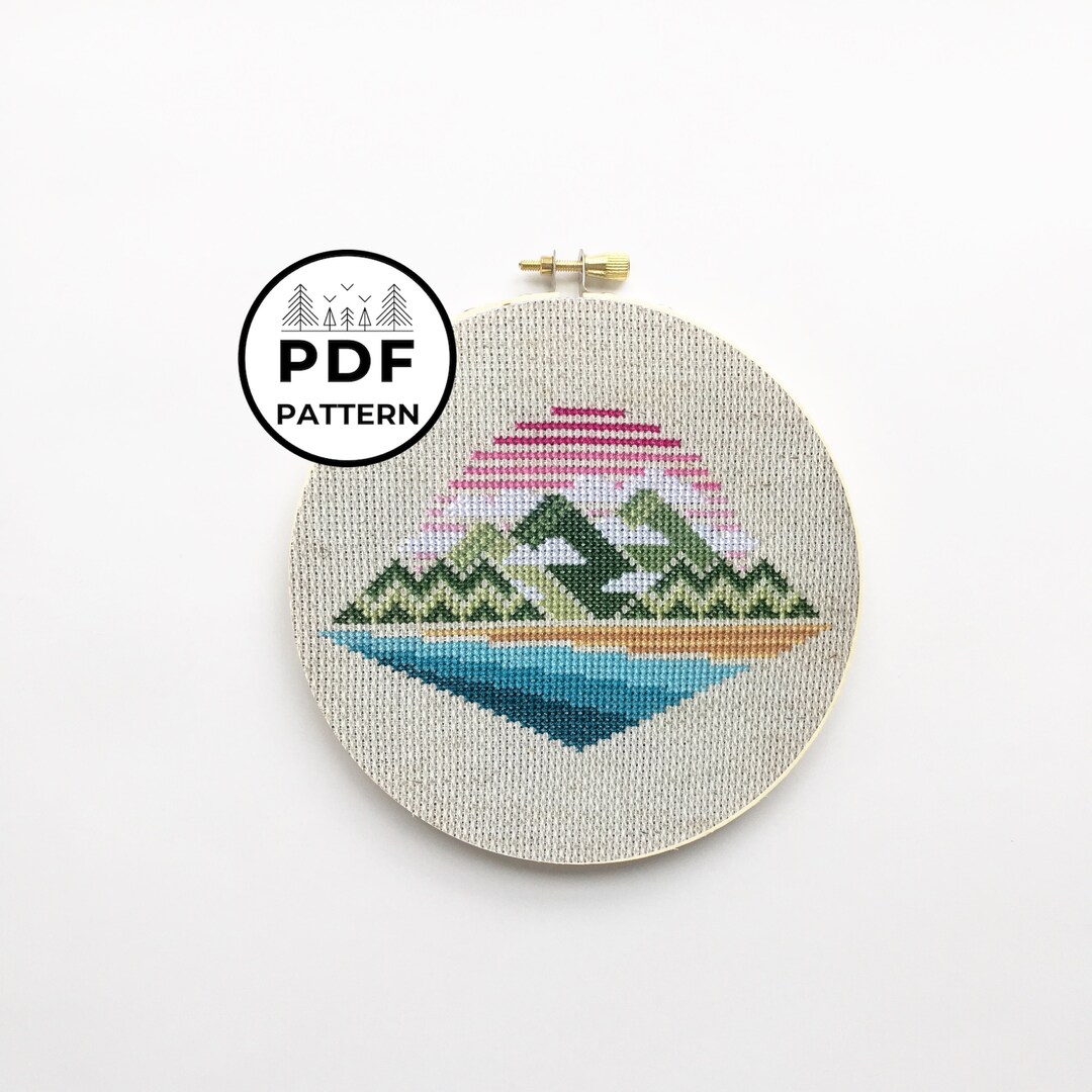 Mountains in the Mist Cross Stitch Pattern - Etsy