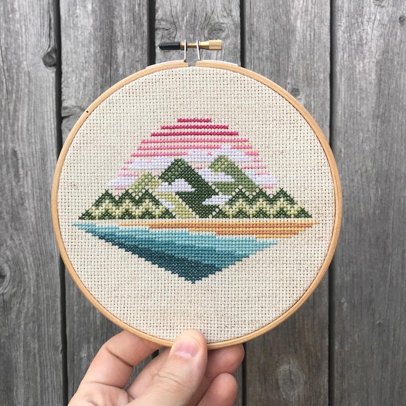Mountains in the Mist Cross Stitch Pattern - Etsy