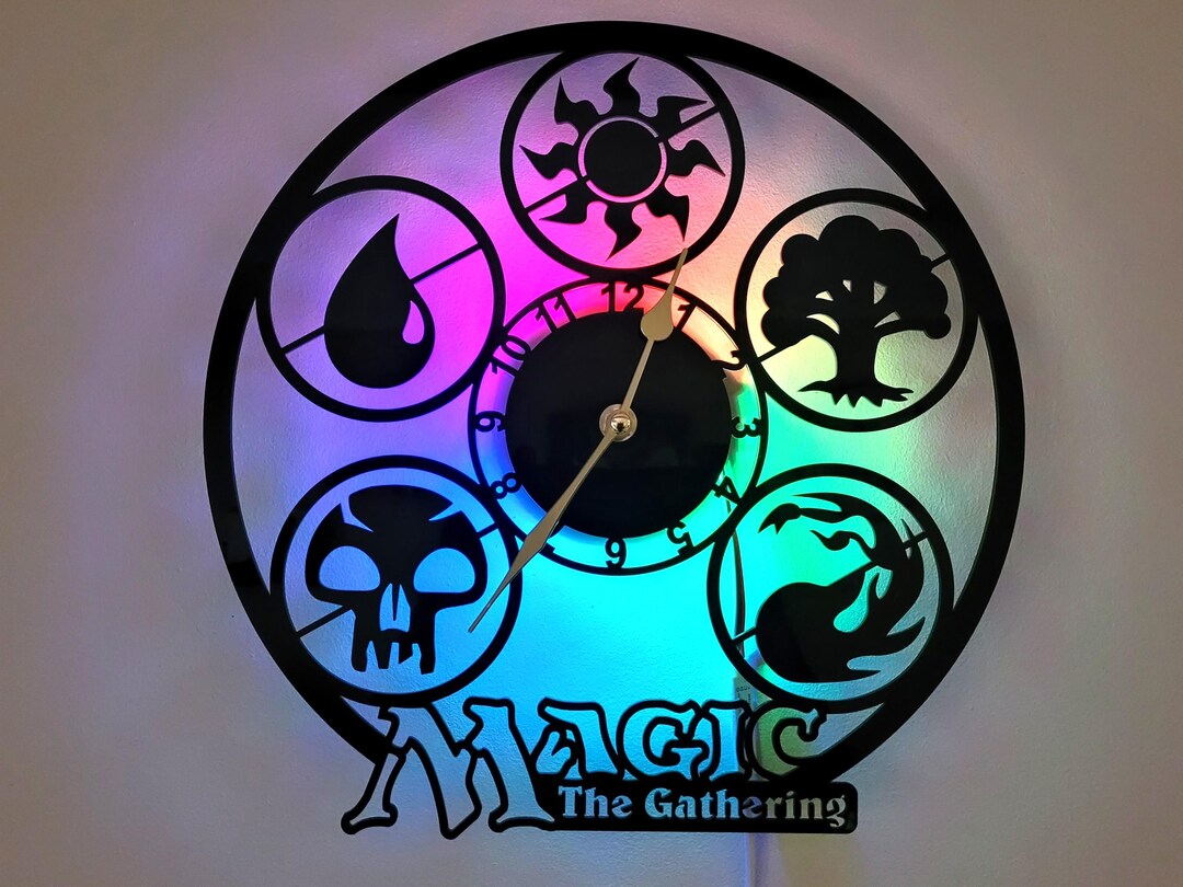 Magic the Gathering Clock, MTG Gift, LED Light - Etsy Australia