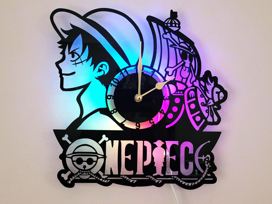 Reloj de One Piece, regalo de anime de One Piece, luz LED - Etsy México