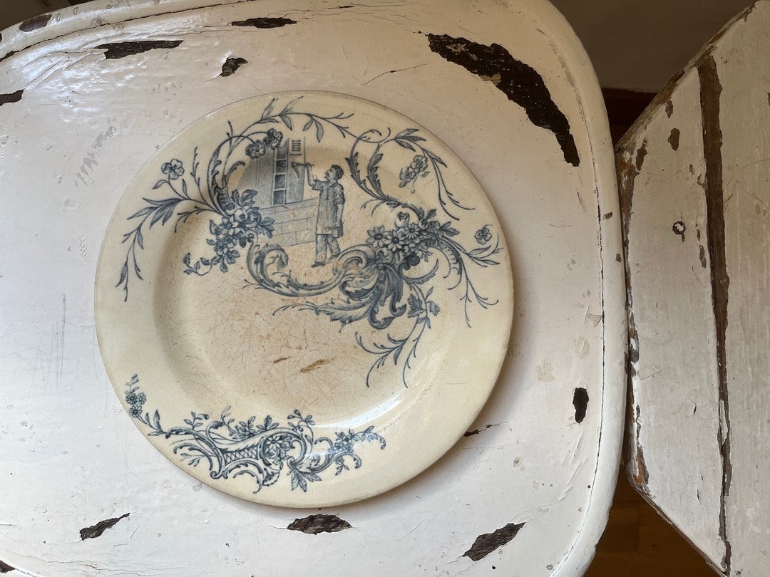 Antique Jules Vieillard Bordeaux Terre De Fer Dinner Plate.antique ...