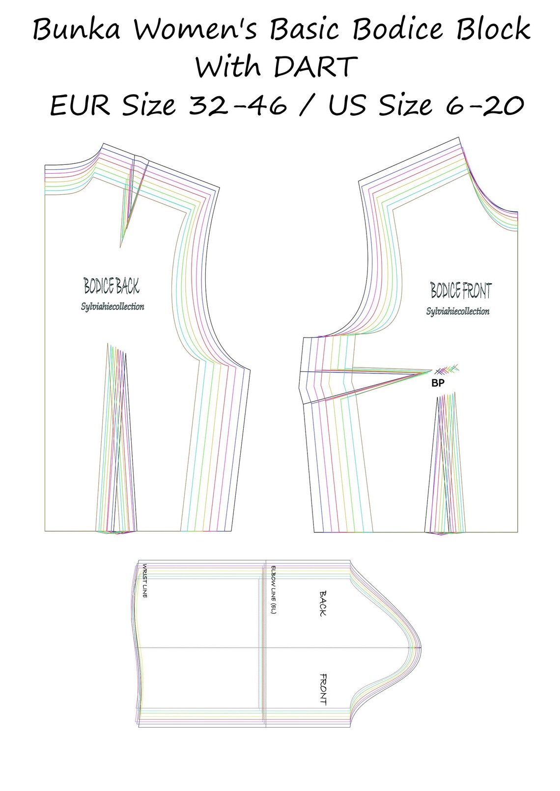 Bunka Women's Basic Bodice Block - Etsy UK