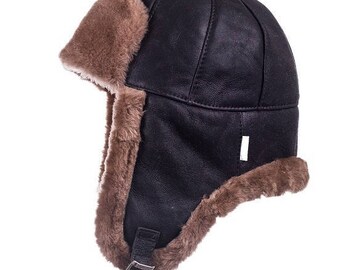 Sheepskin hat | Etsy