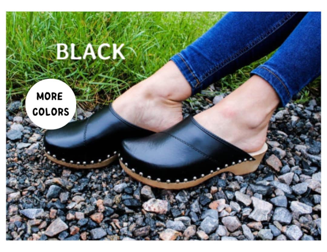Clogs With Studs Clogs Women Clogs Men Swedish Clogs Wood Clogs Real ...