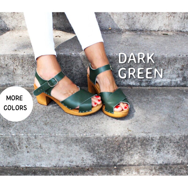 Green Platform Shoes - Etsy