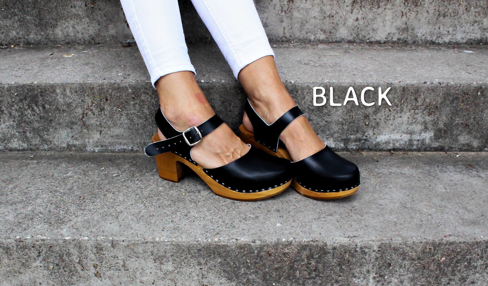 Leather Clogs Sandals Wooden Clogs Swedish Clogs Handmade - Etsy