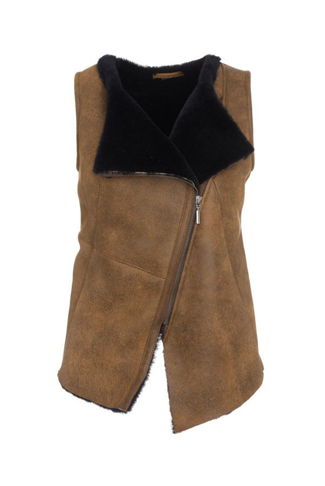Shearling Vest SHEEPSKIN Vest With Sheep Wool FUR New Leather - Etsy