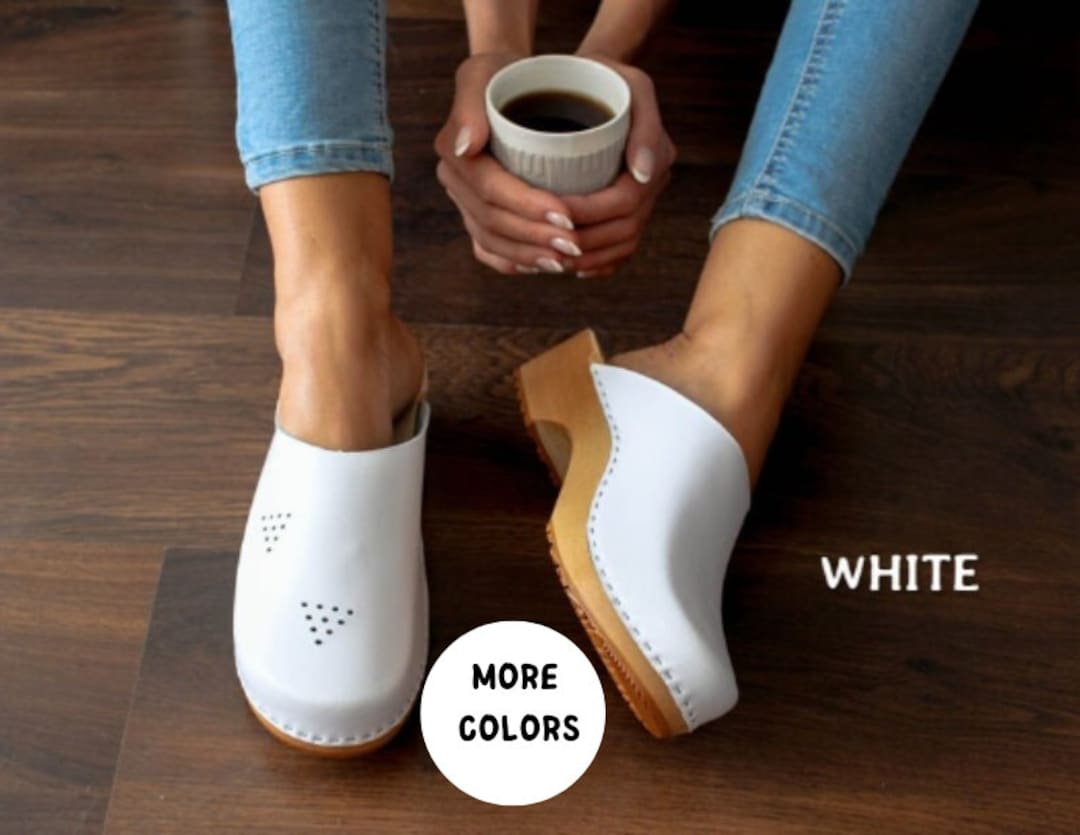 Clogs for Women Clogs With Holes Shoes With Wood Sole Shoes With Food ...