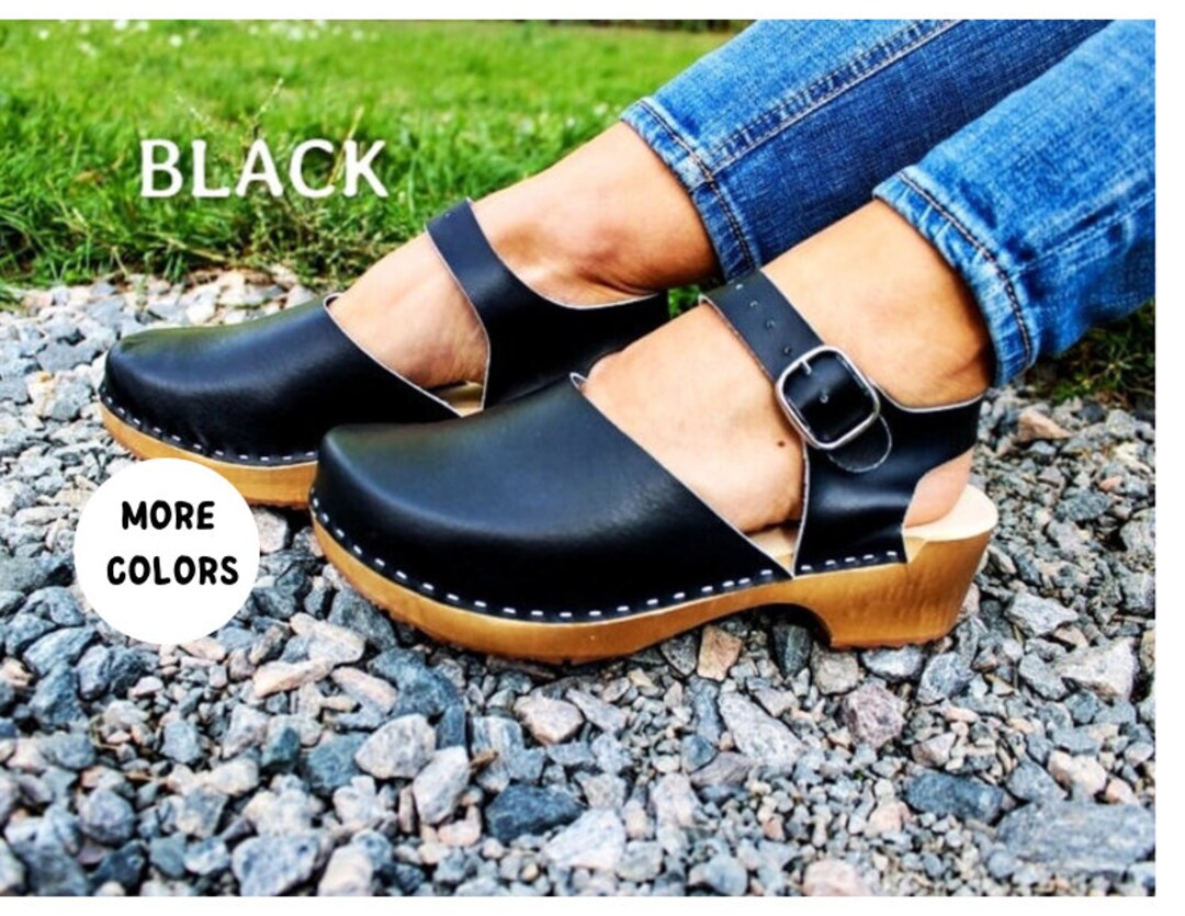 Clogs With Belt Clogs With Strap Mary Jane Shoes Low Heel Sandals ...