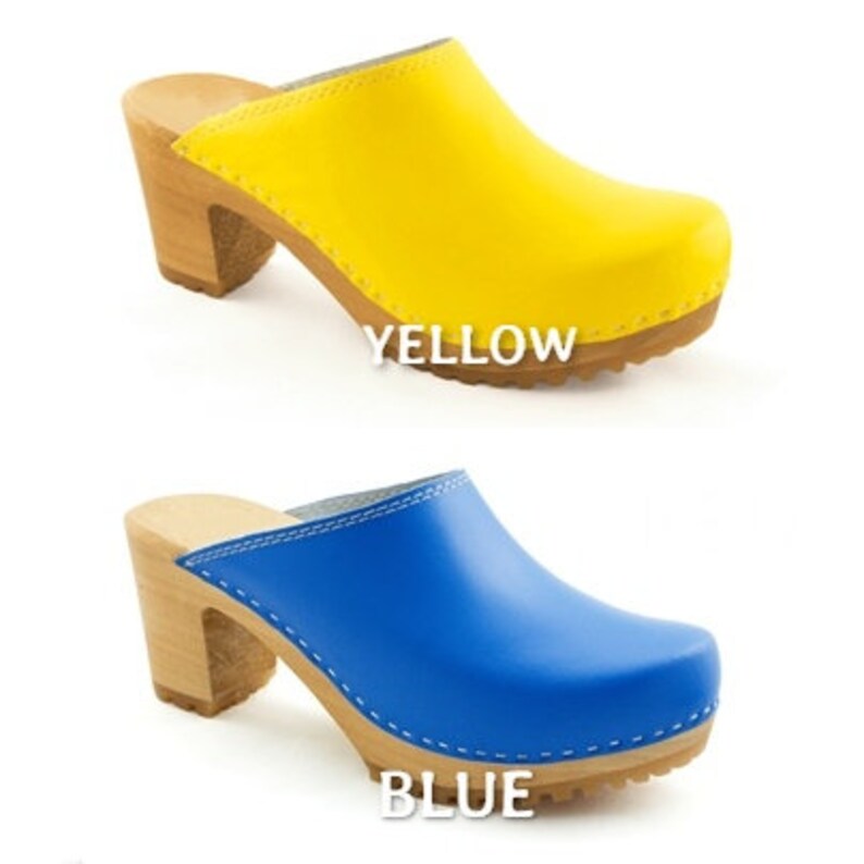 Leather Clogs Sandals Wooden Clogs Swedish Clogs Handmade - Etsy