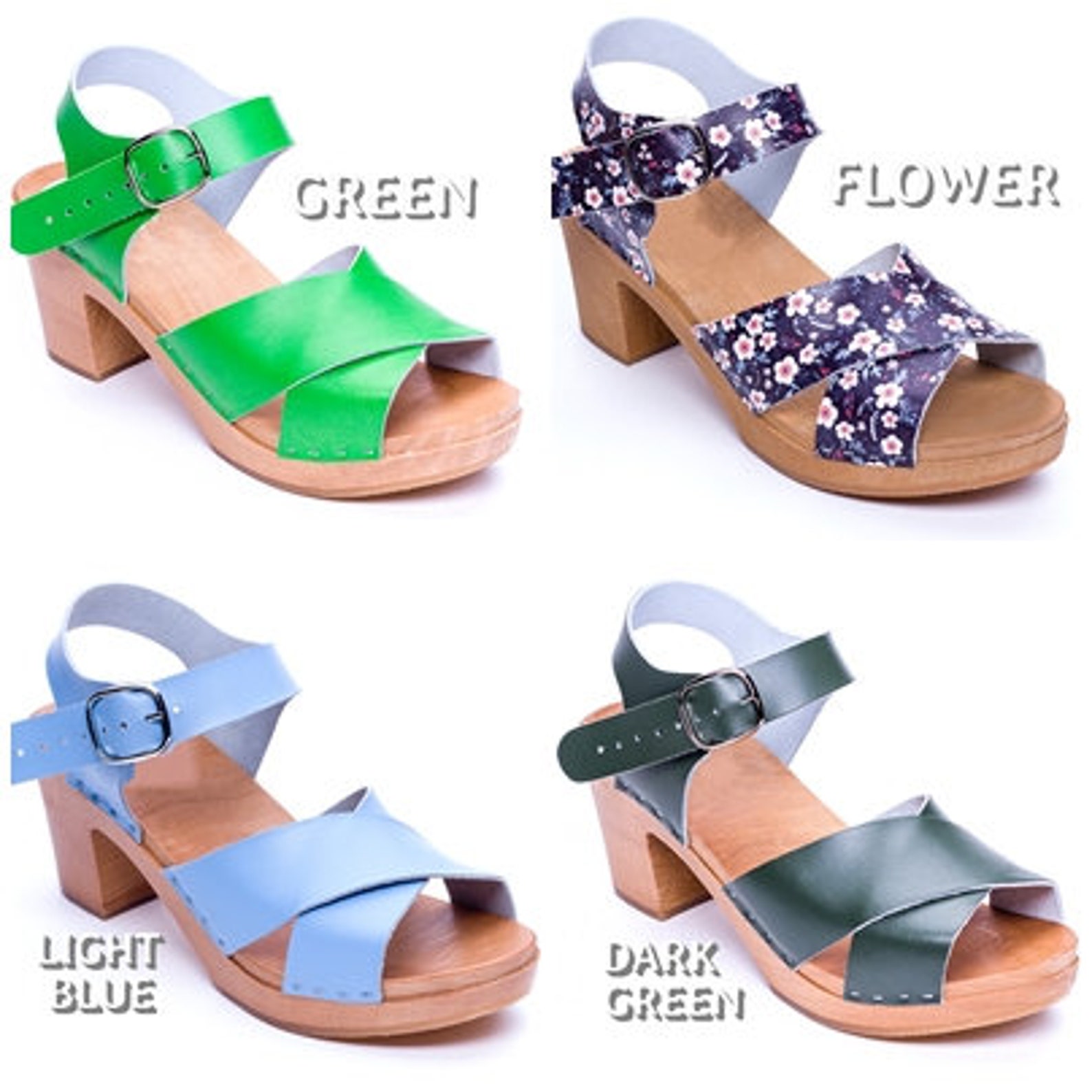 Sandals for Women With Wooden Sole Sandals With Wooden - Etsy