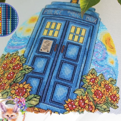 TARDIS Cross Stitch Pattern Tardis Dr Who Doctor Who | Etsy