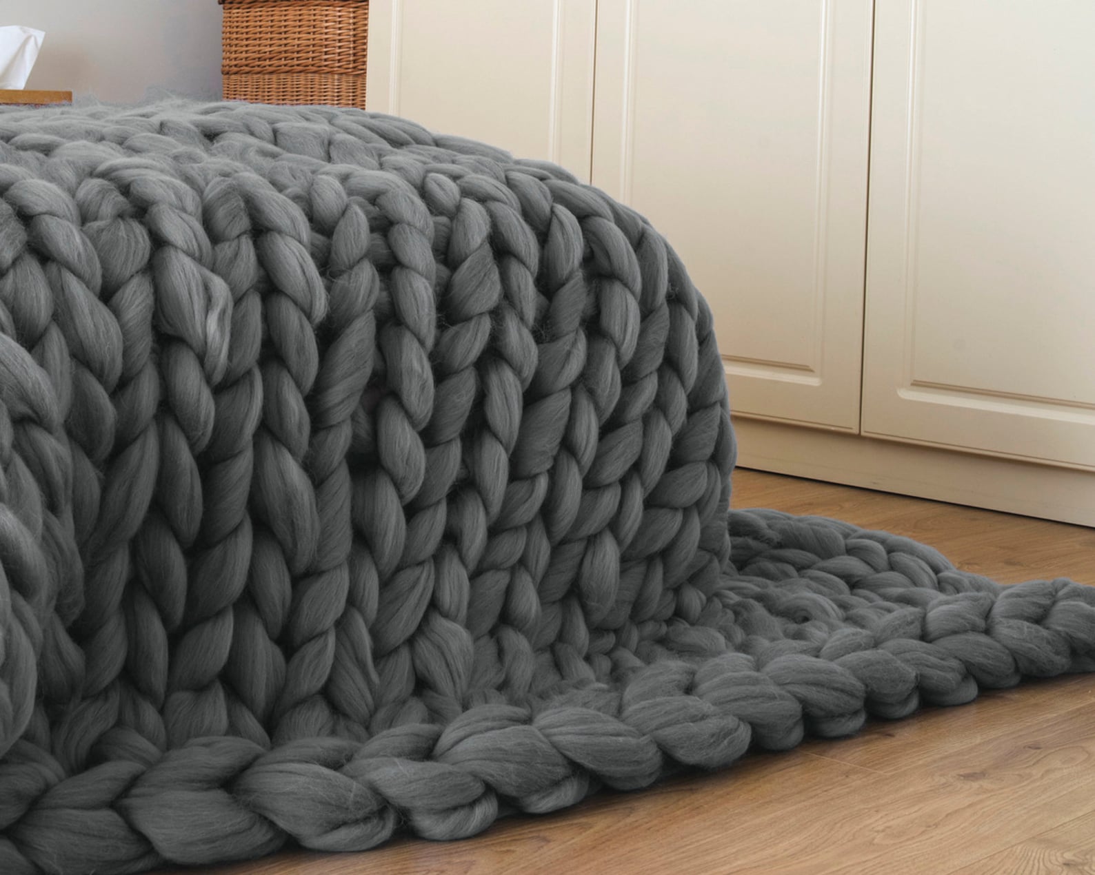 Plaid Grosse Maille Couverture Tricotée XXL Mérinos - Etsy France