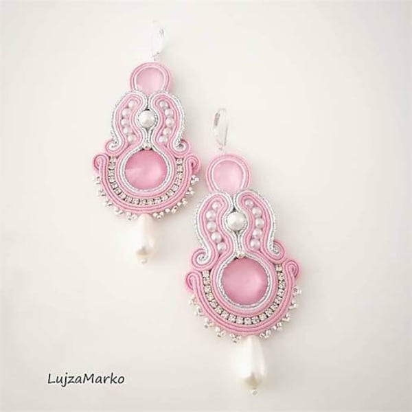 Soutache Earrings - Etsy