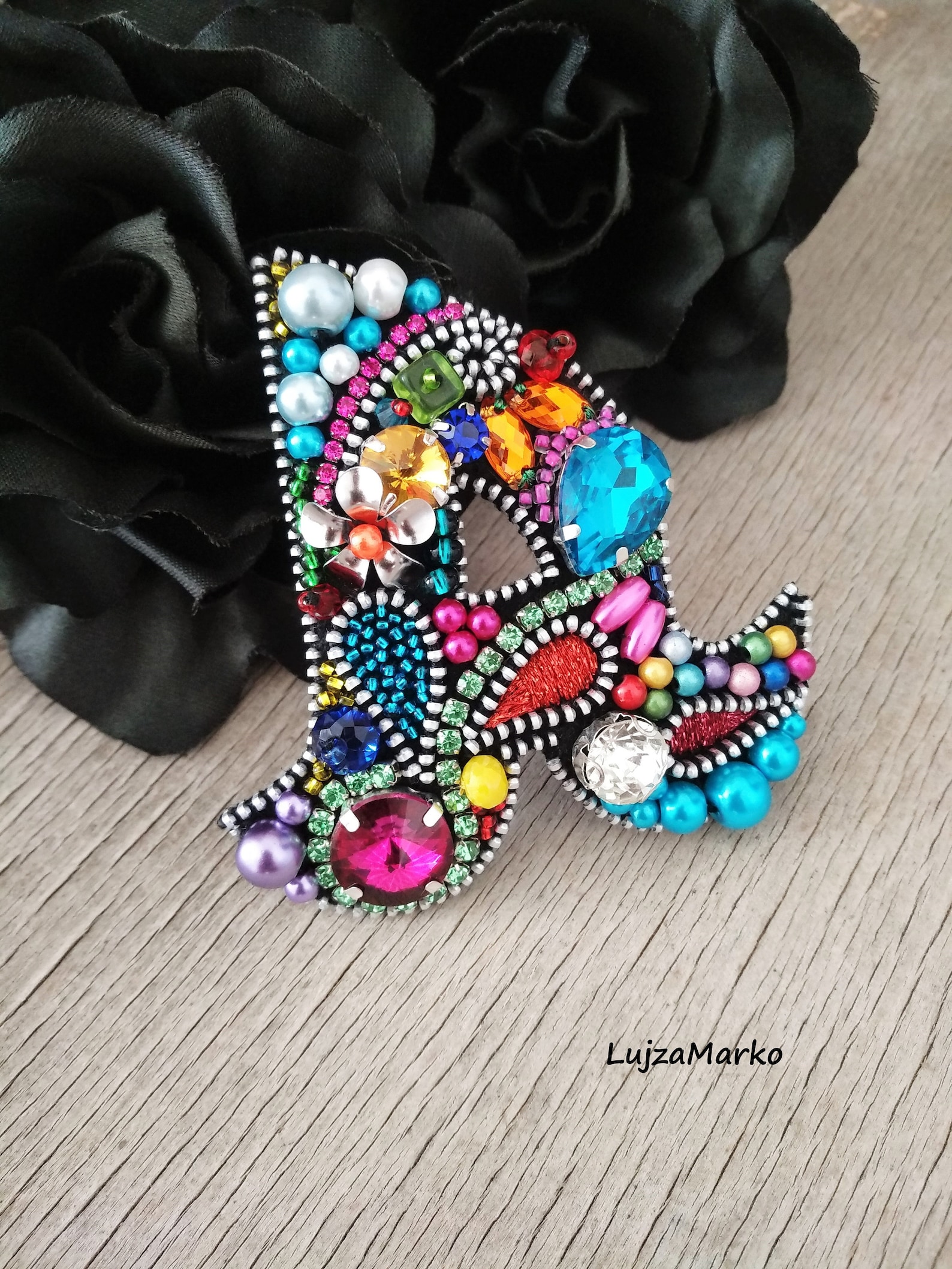 Zipper Brooch a Like Adel - Etsy