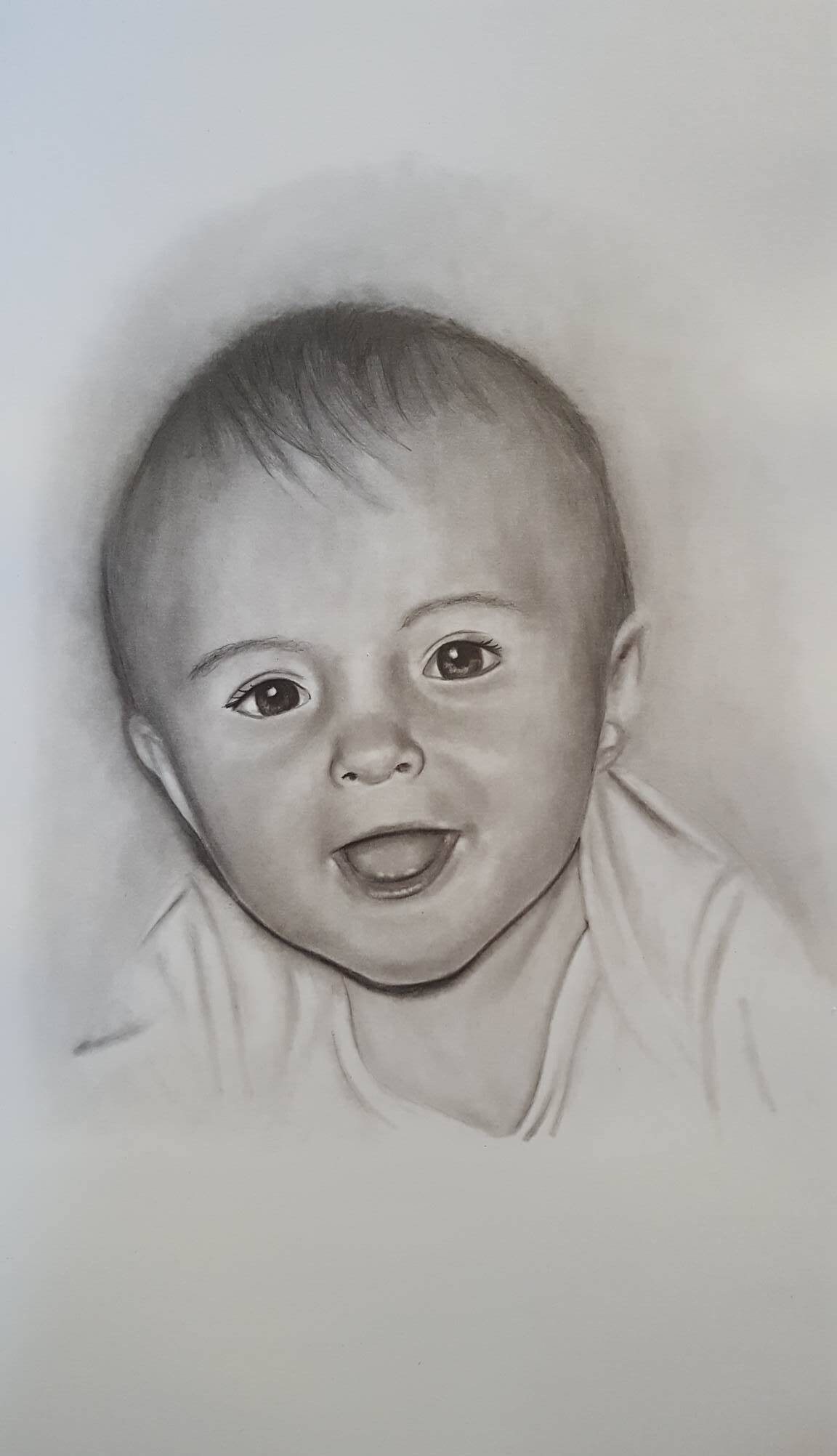 A4 Pencil Portrait From Your Photographs - Etsy