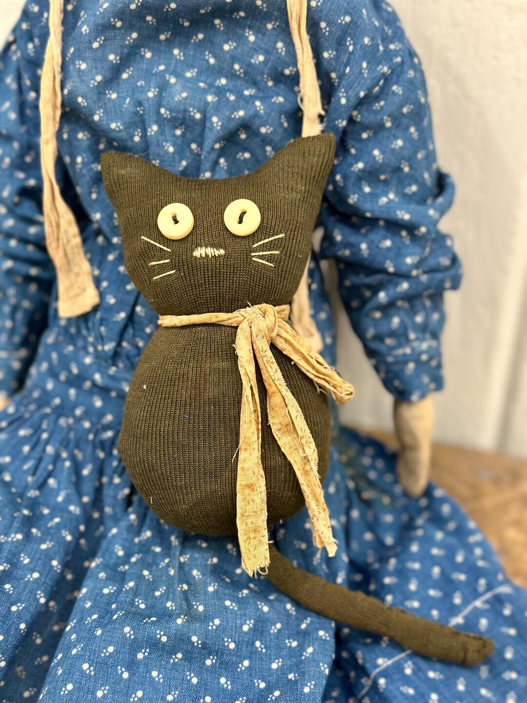 Primitive Sock Cat - Etsy