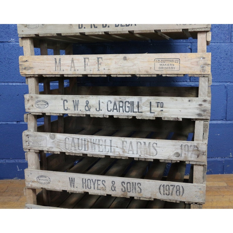 10 Vintage Retro Wooden Potato Chitting Trays or Bushel Boxes - Etsy