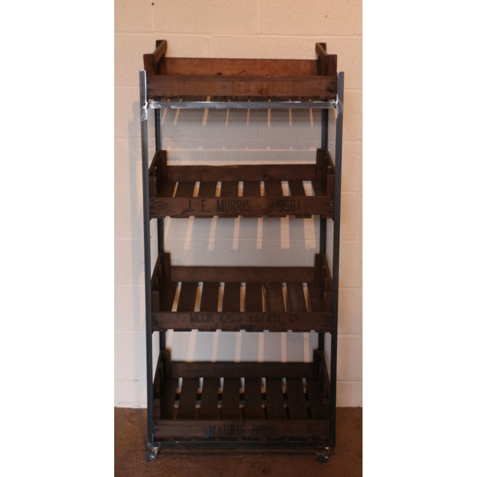 A Large Vintage Rustic Bakers Rack Shop Display Stand - Etsy