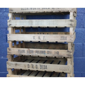 10 Vintage Retro Wooden Potato Chitting Trays or Bushel Boxes Storage ...