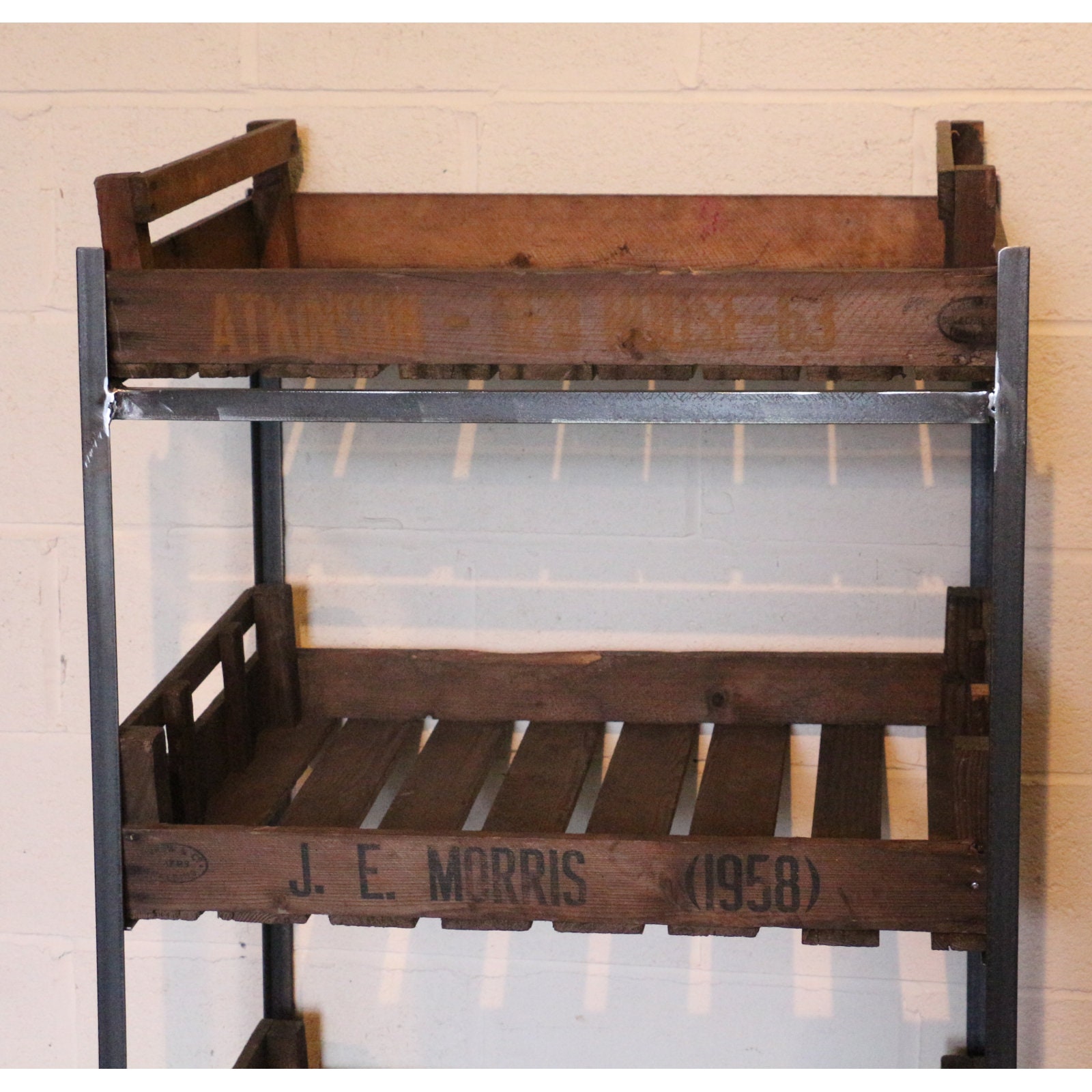 A Large Vintage Rustic Bakers Rack Shop Display Stand - Etsy