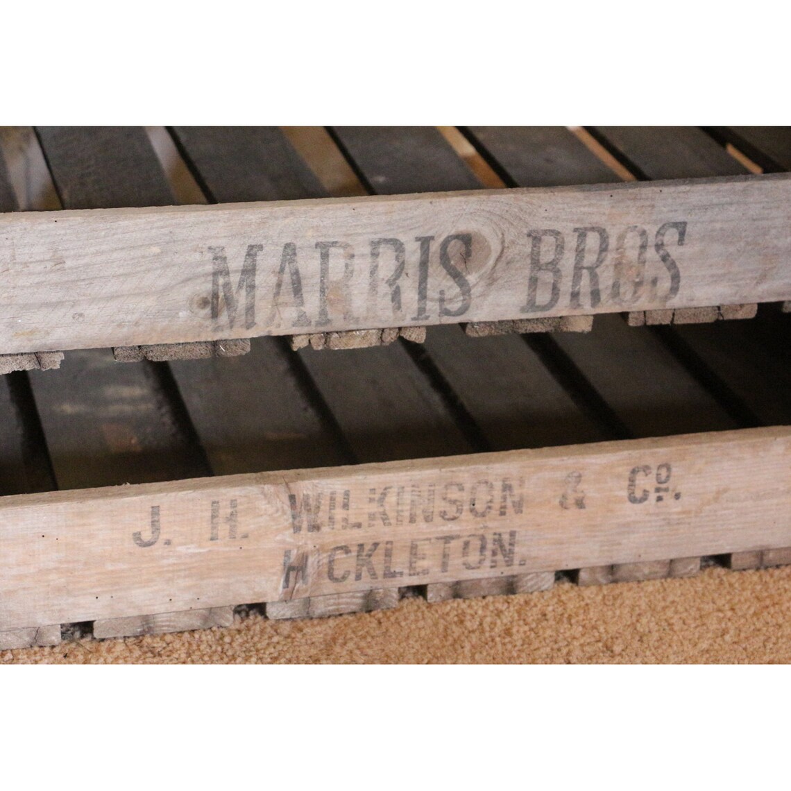 4 Vintage Retro Wooden Potato Chitting Trays or Bushel Boxes | Etsy