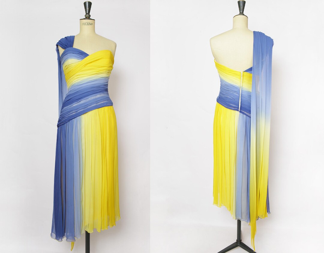 German Couture Dress RESMANN Salzburg-linz. 100% Silk Circa - Etsy