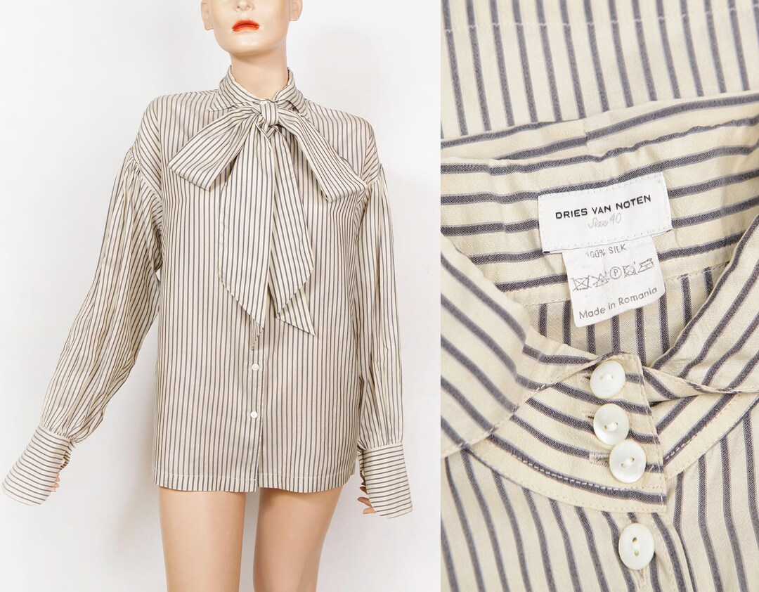 DRIES VAN NOTEN 2000s, Silk Shirt, Size 40FR. - Etsy