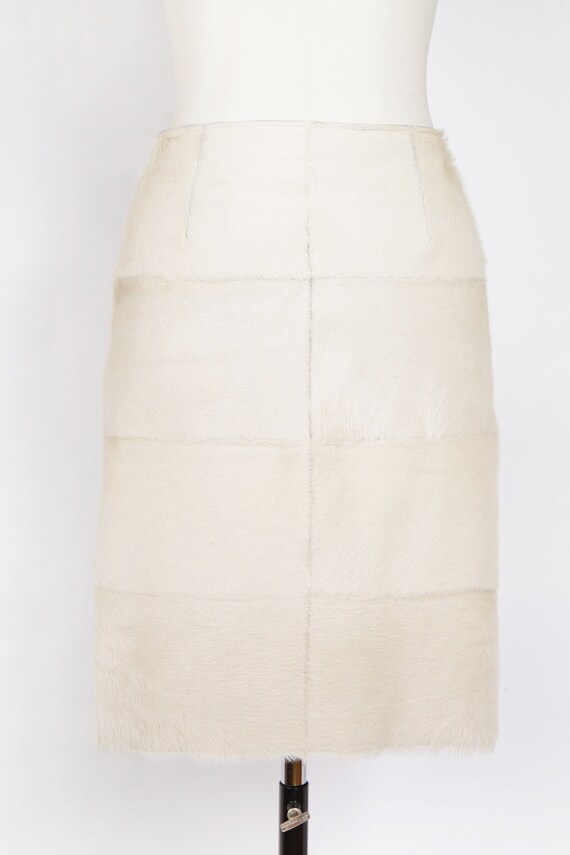 2000's French designer LOUIS FERAUD, Genuine cream wh… - Gem