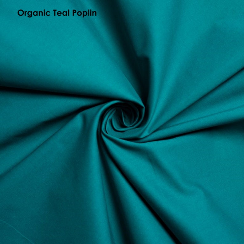 Solid Organic Cotton Poplin by the Yard and Half Yard - Many Colors ...