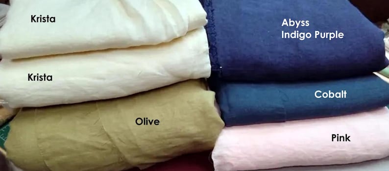 Light Weight Linen - Handkerchief Linen - by the Half Yard - Solid ...