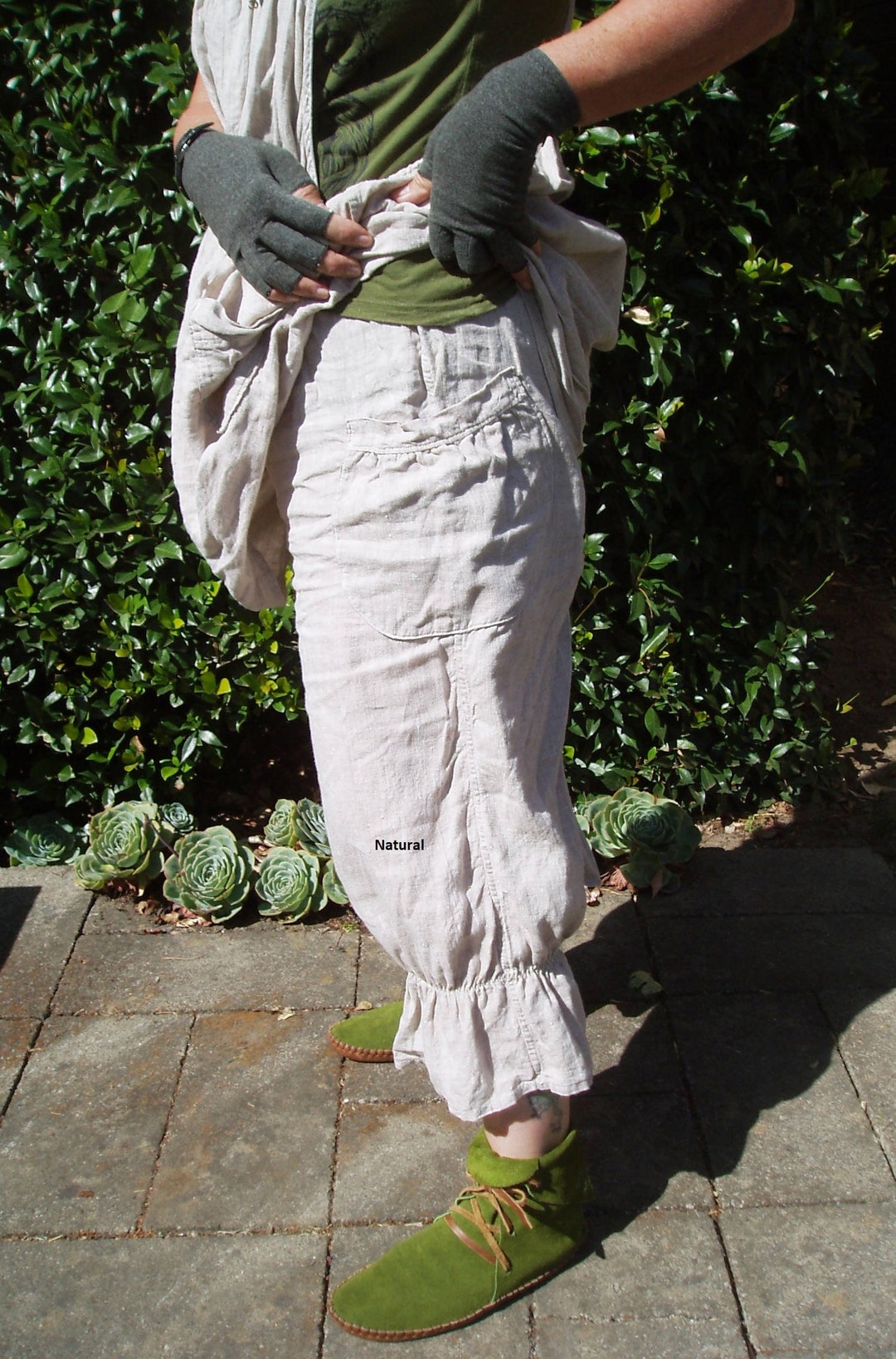 Linen Bloomers Medium Weight Linen One Size Fits Small to Large Made to ...