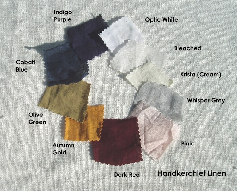 Light Weight Linen - Handkerchief Linen - by the Half Yard - Solid ...