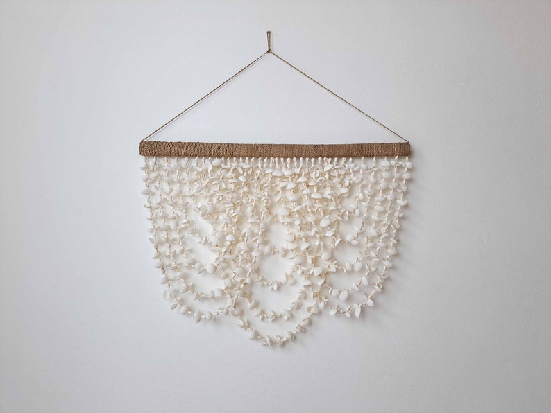 Boho Seashell Wall Hanging, Coastal Tapestry Wall Decor - Etsy